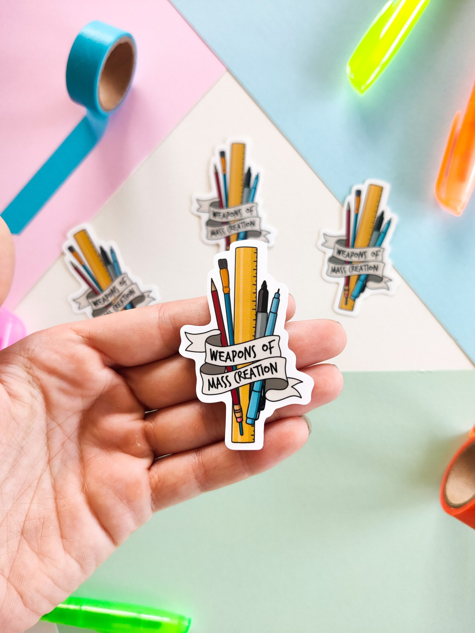 Weapons of Mass Creation Sticker Art Stickers Stickers for - Etsy Australia