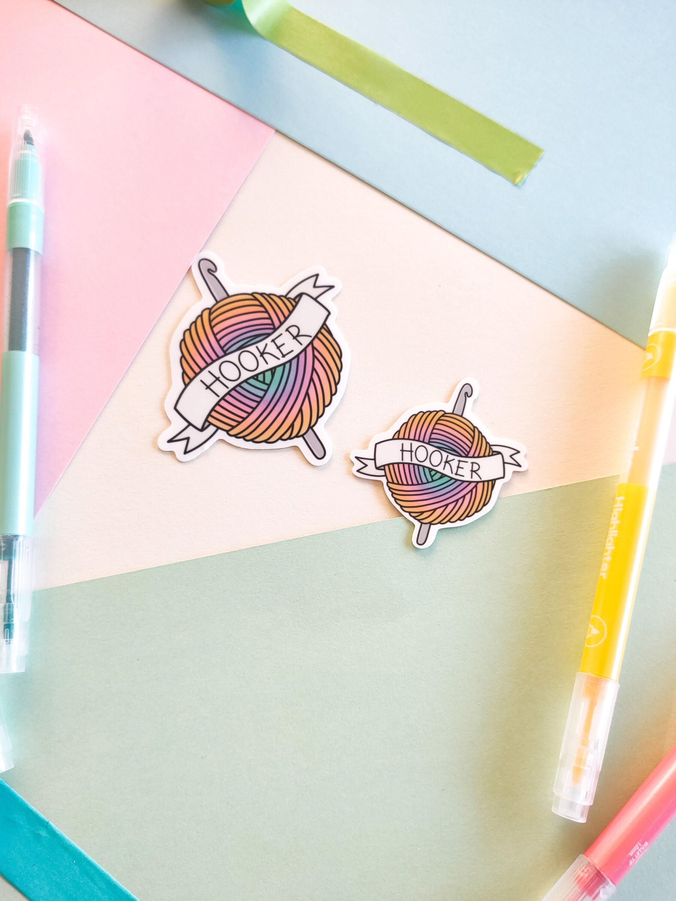 Crochet Hook Sticker Hooker Sticker Crochet Sticker Laptop | Etsy