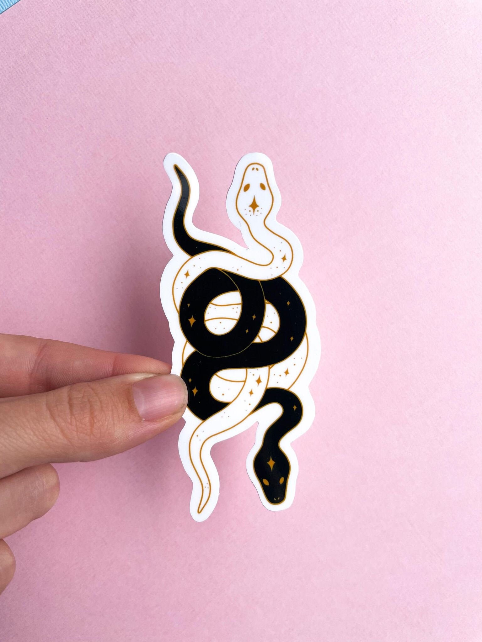 Snake Sticker Yin and Yang Snakes Serpent Sticker Laptop - Etsy Australia