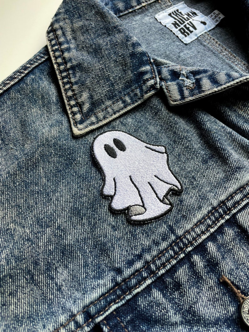 Cute Ghost Iron-on Patch Embroidered Patch Ghost Patch | Etsy
