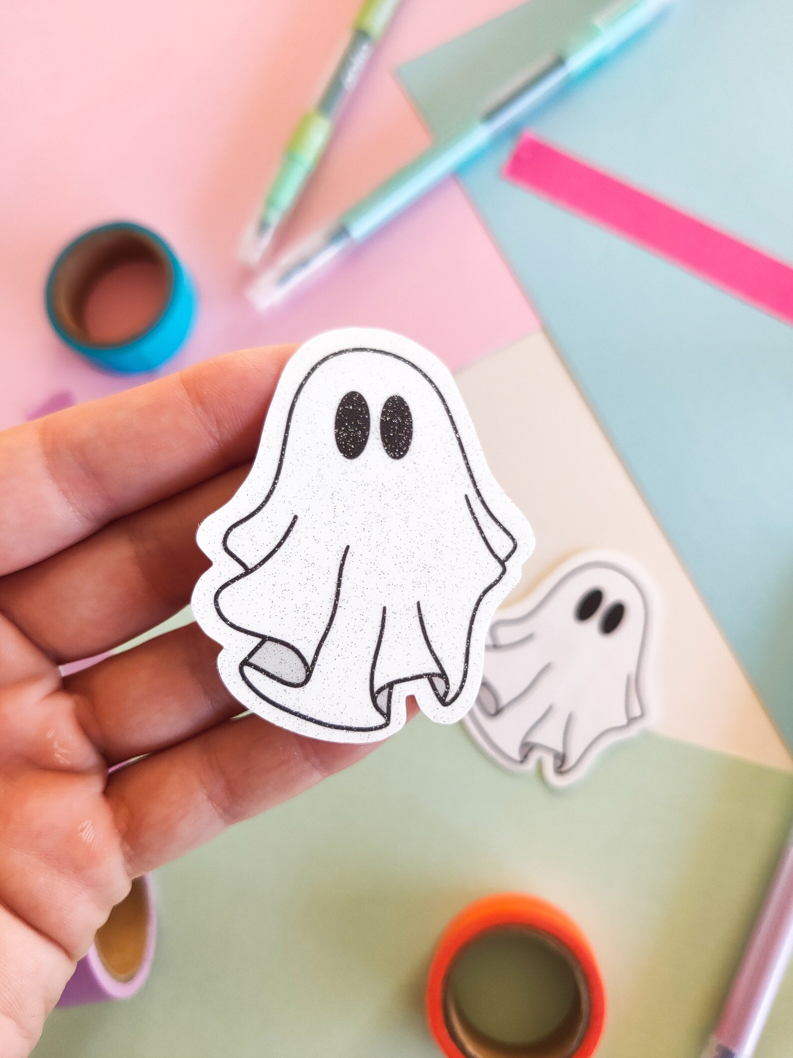 Cute Ghost Sticker Halloween Ghost Halloween Sticker Spooky - Etsy ...