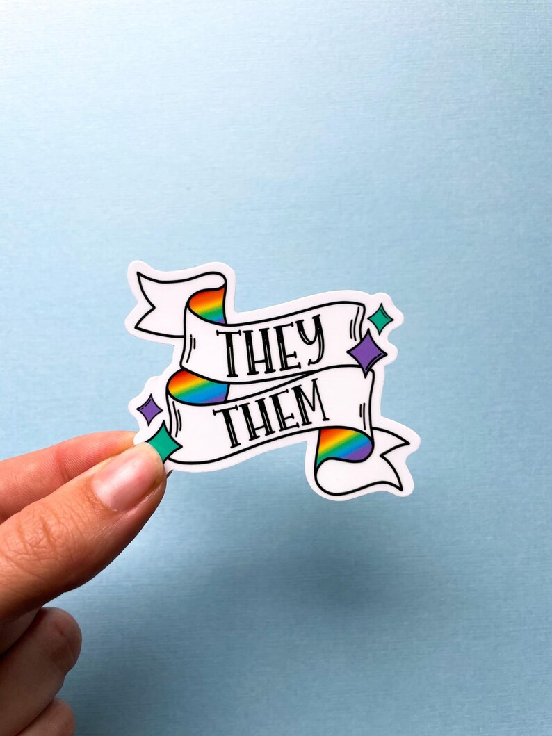Pronoun Stickers LGBT Stickers Inclusivity Equality | Etsy