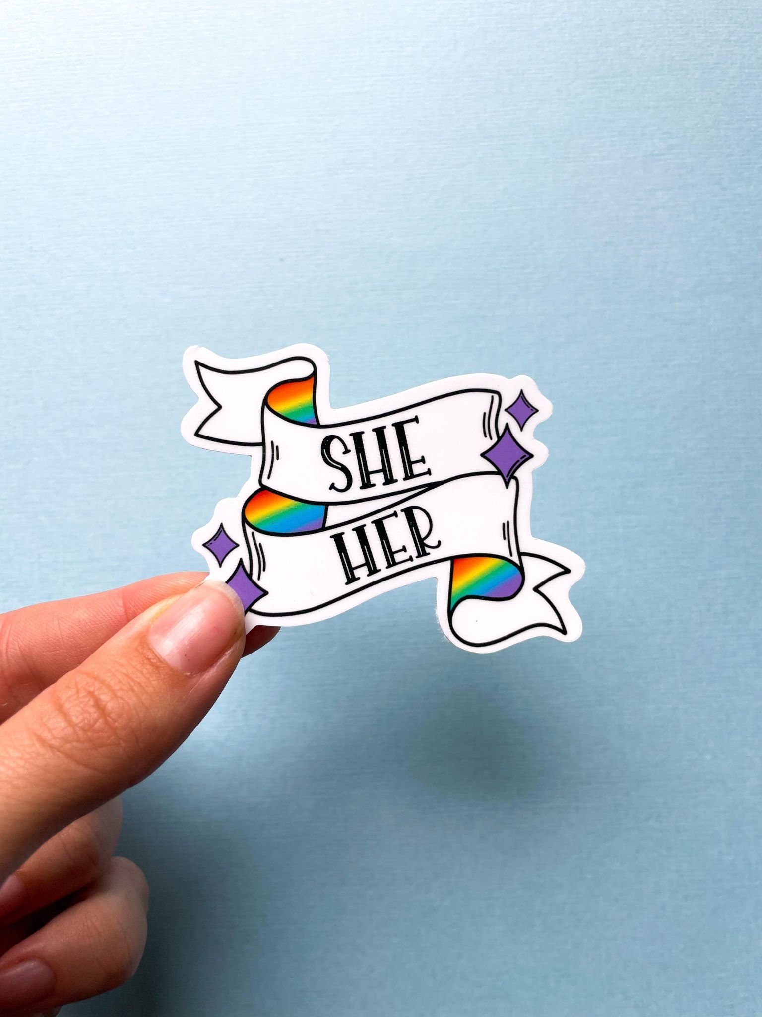 Pronoun Stickers LGBT Stickers Inclusivity Equality | Etsy
