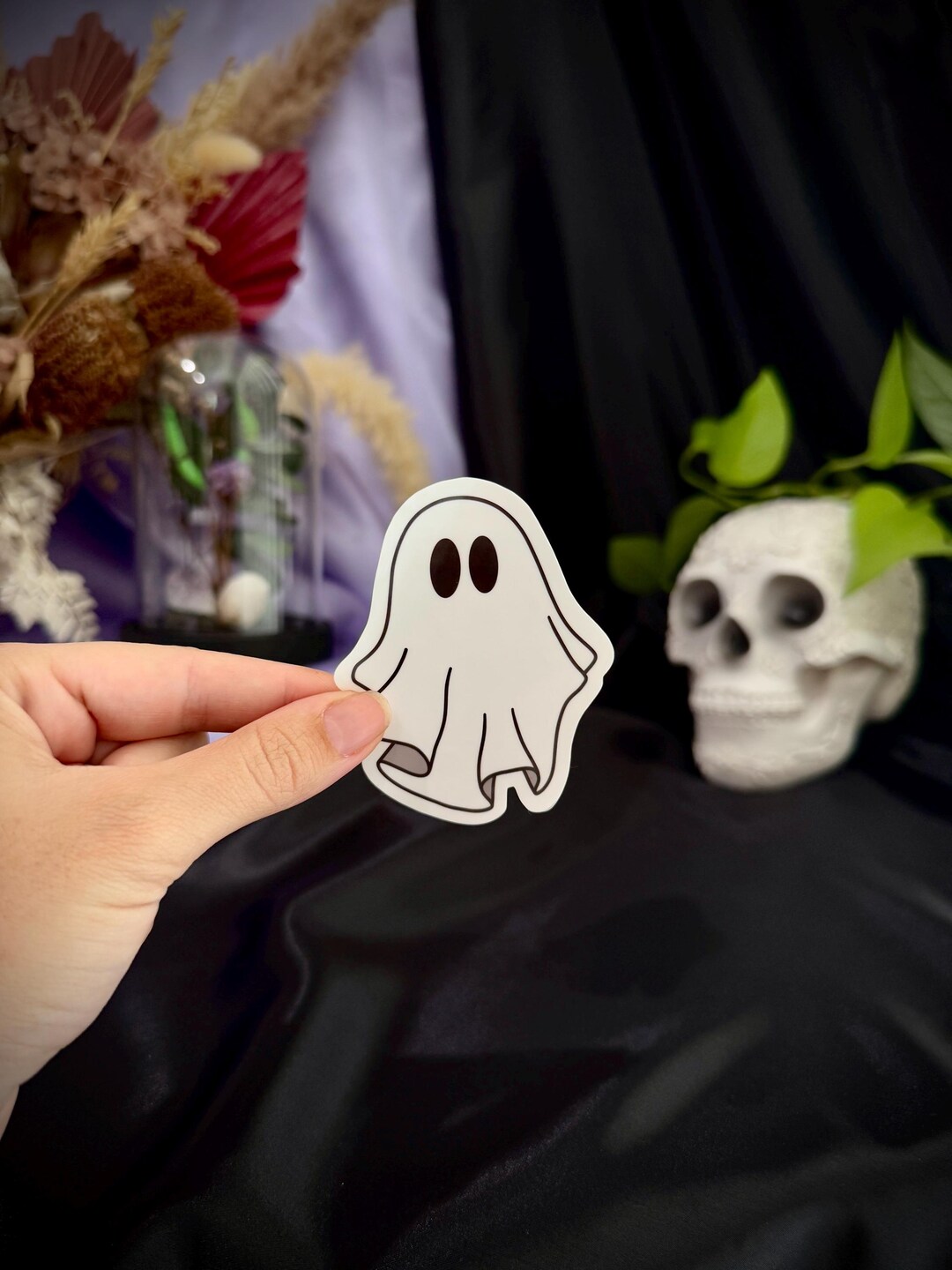 Cute Ghost Sticker, Halloween Ghost, Halloween Sticker, Spooky Stickers ...