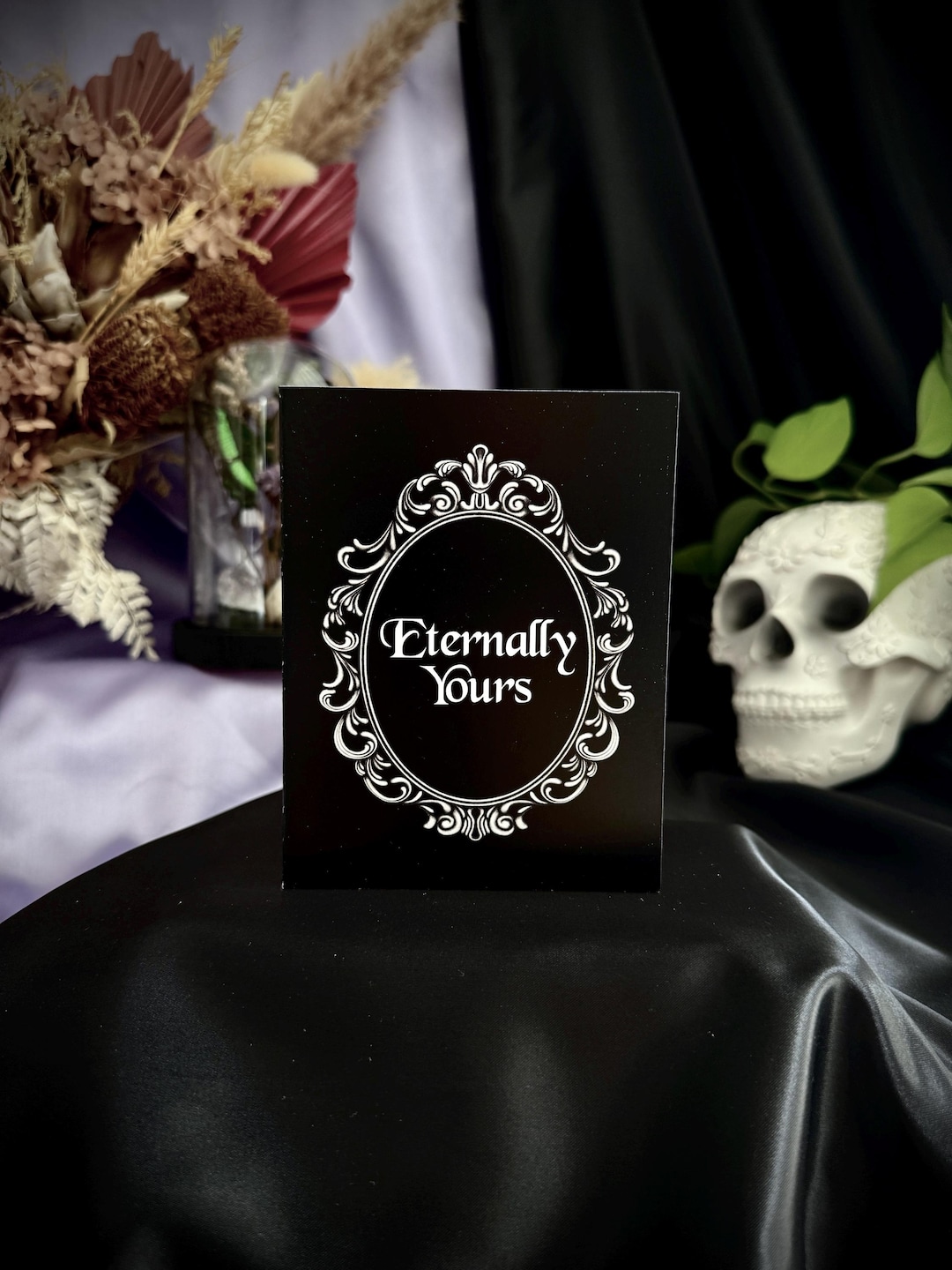 Eternally Yours Card, Valentine’s Day Card, Gothic Card, Alternative ...