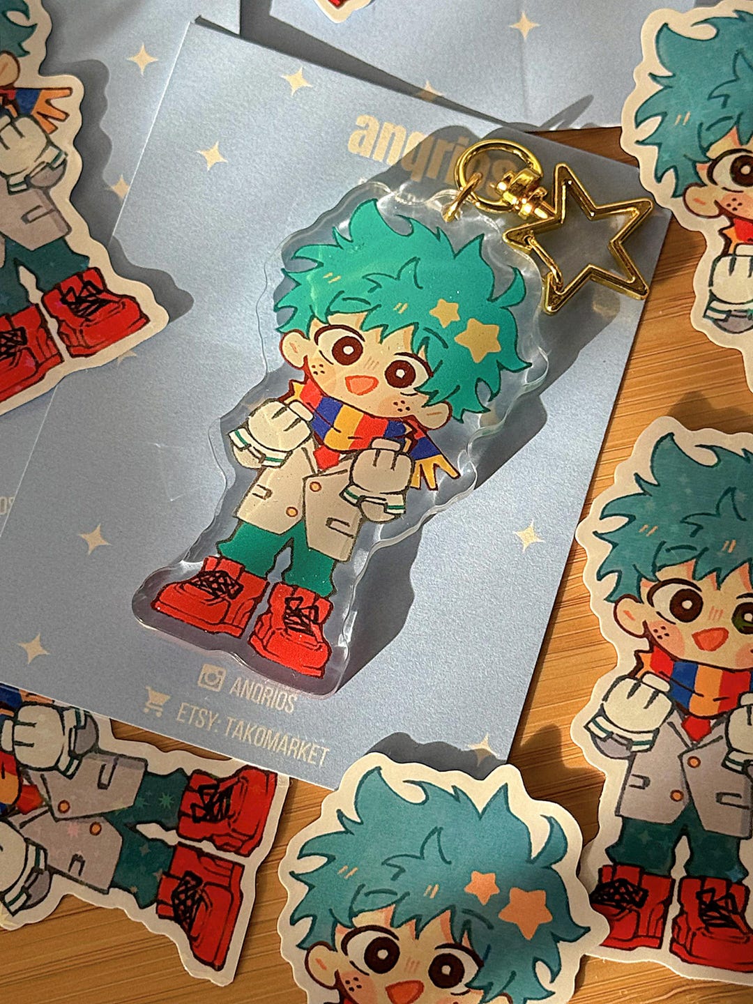 MHA | Deku Sticker and Charm - Etsy