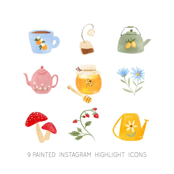 Cottagecore Instagram Highlight Covers - Etsy