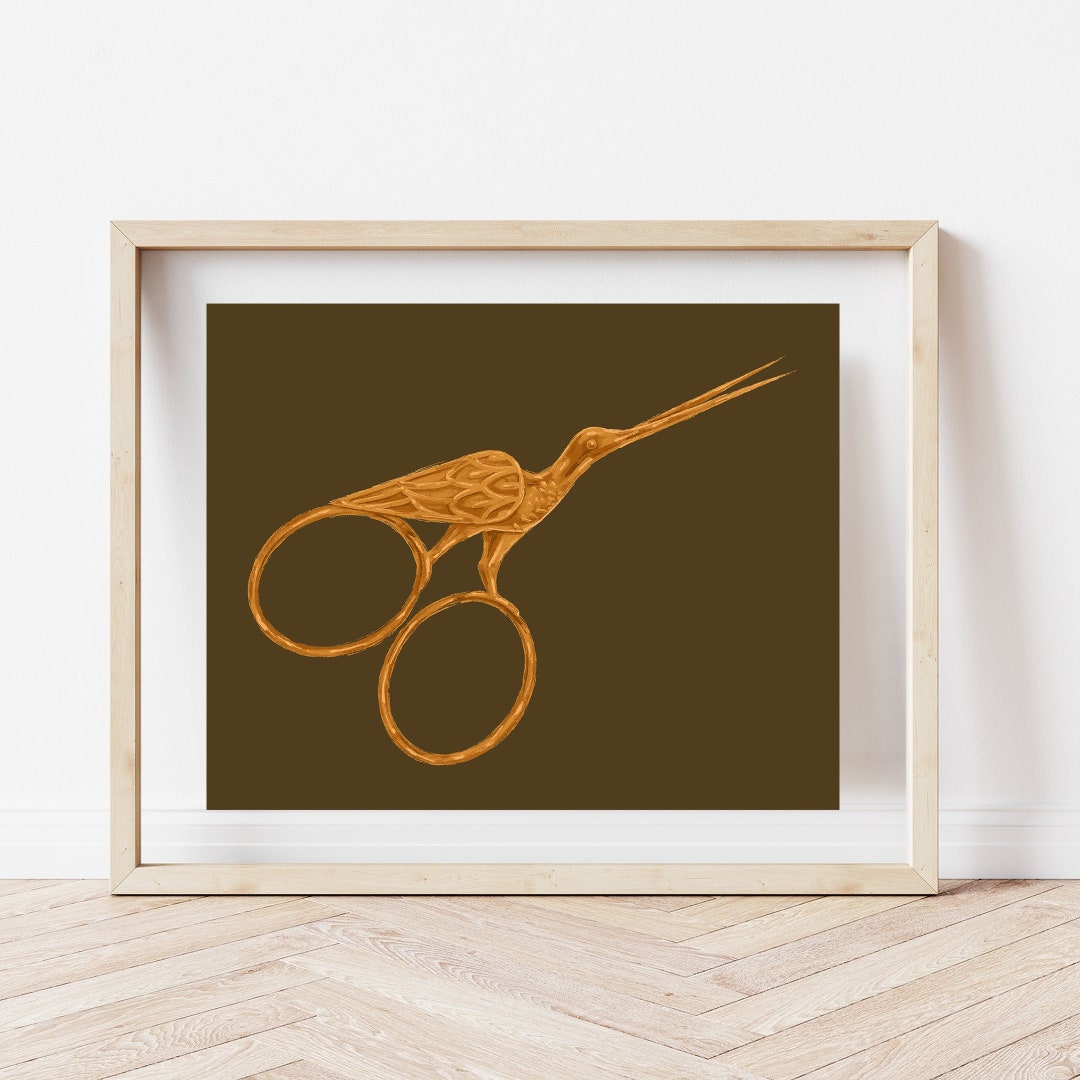 Crane Scissors Wall Art, Adelaide of the Pasture Scissors, Over the ...