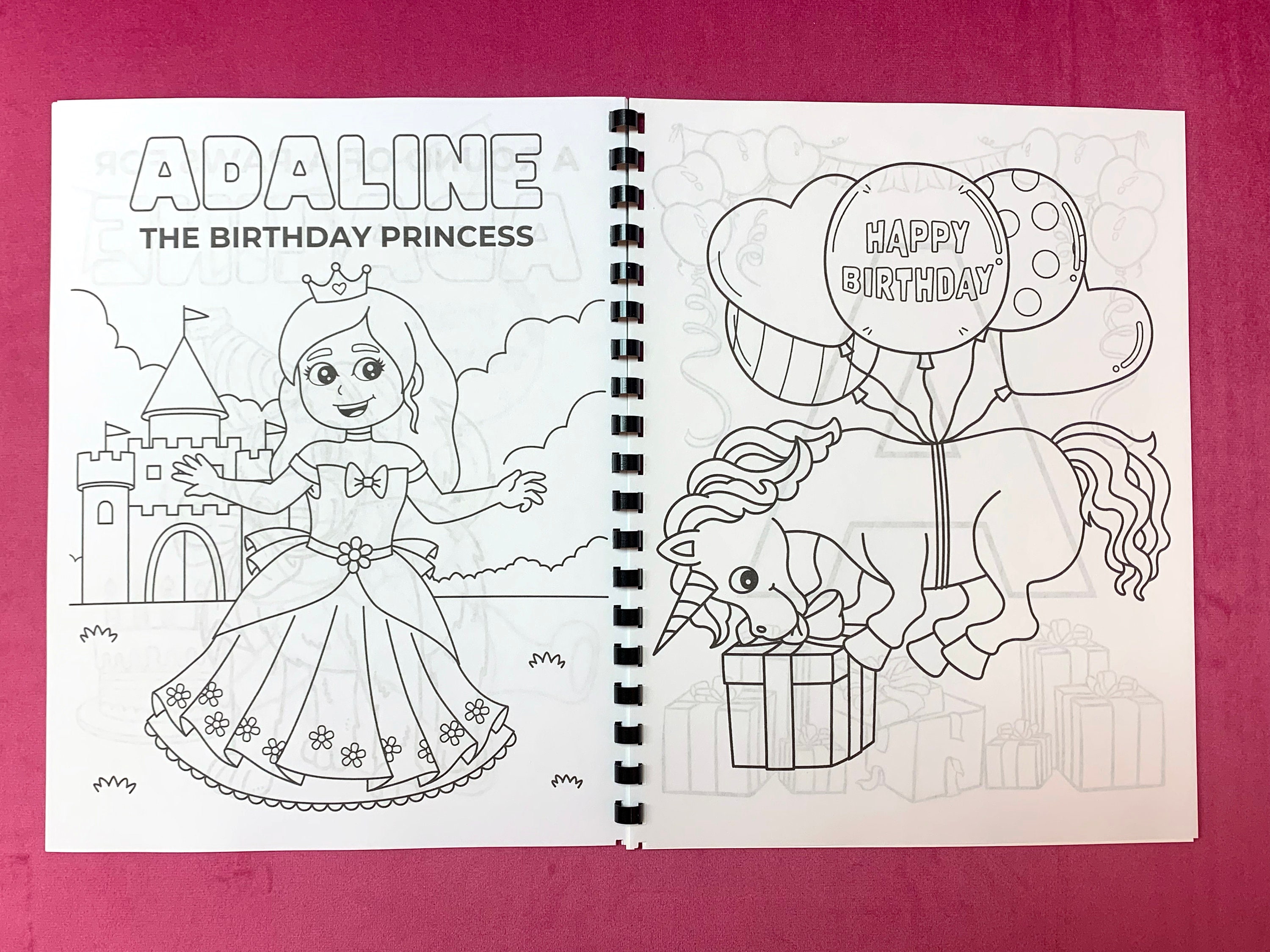 Happy Birthday Children's Coloring Book - Boys and Girls - Etsy