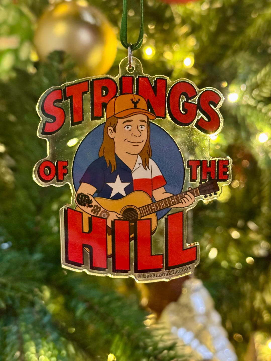Strings of the Hill Acrylic Christmas Ornament - Billy Strings Ornament ...