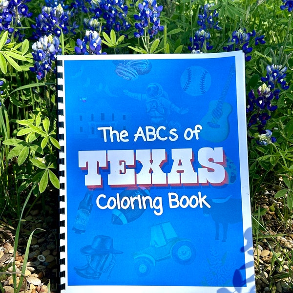 Texas Coloring Book - Etsy