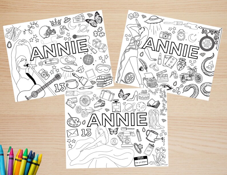 Personalized Taylor Coloring Pages - Etsy
