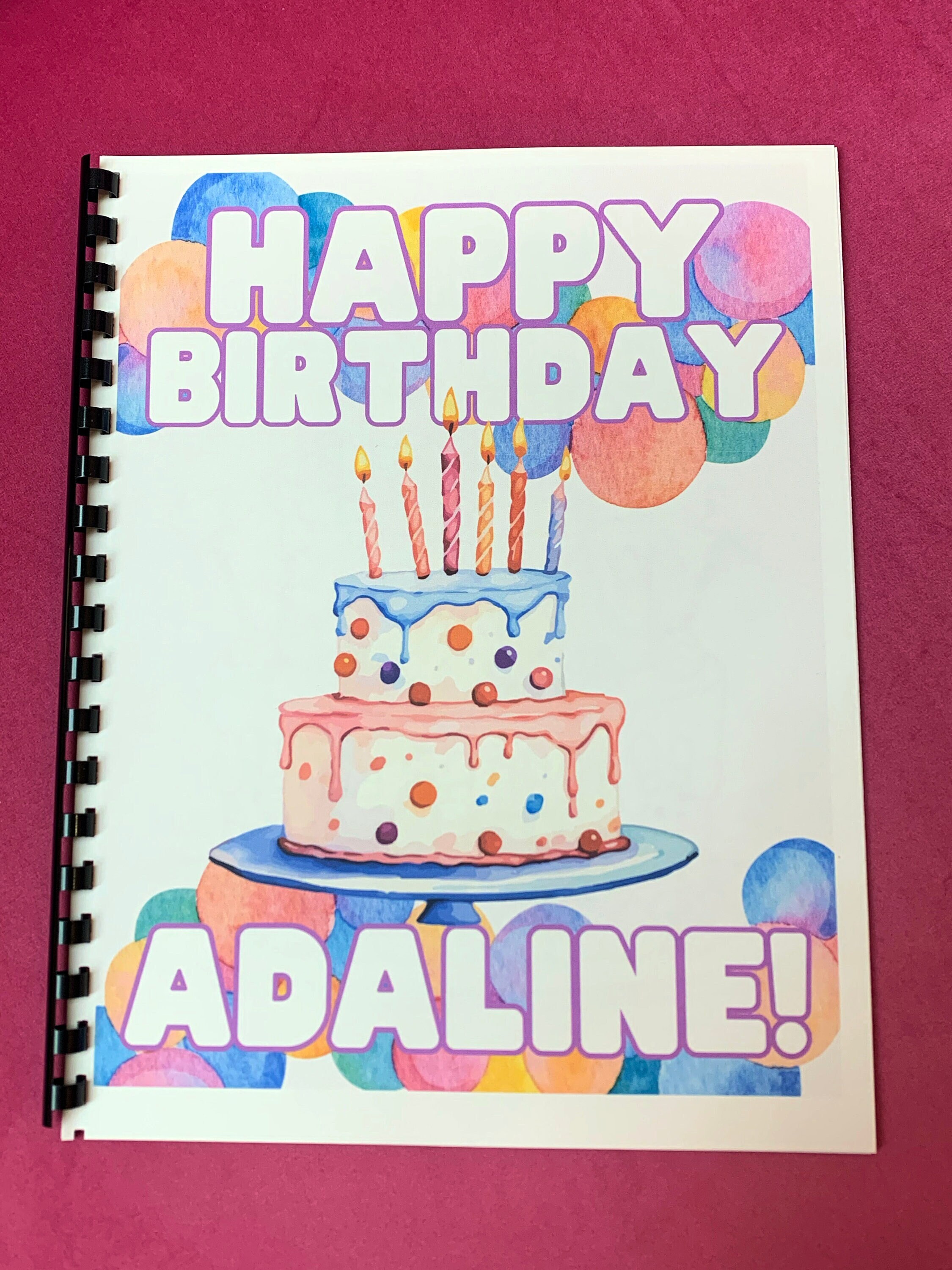 Happy Birthday Children's Coloring Book - Boys and Girls - Etsy