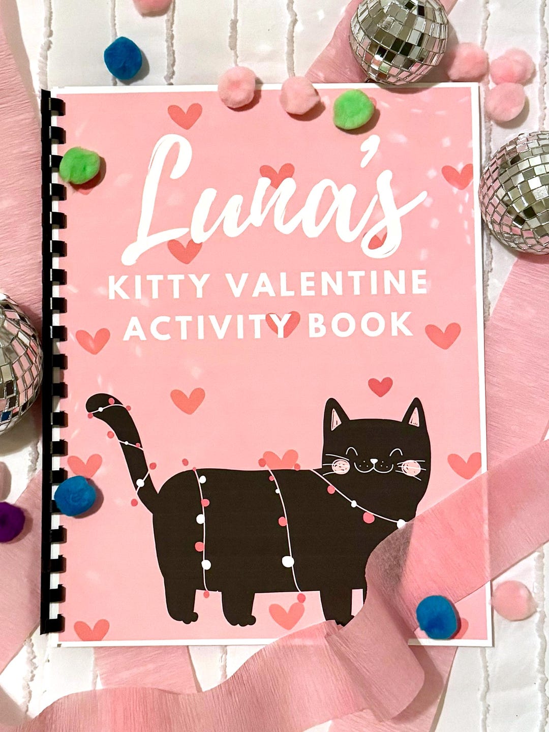 Kitty Valentine Activity Book - Etsy