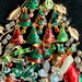 Small Vintage Jewelry Collage Art, Rhinestone and Other Christmas Theme ...