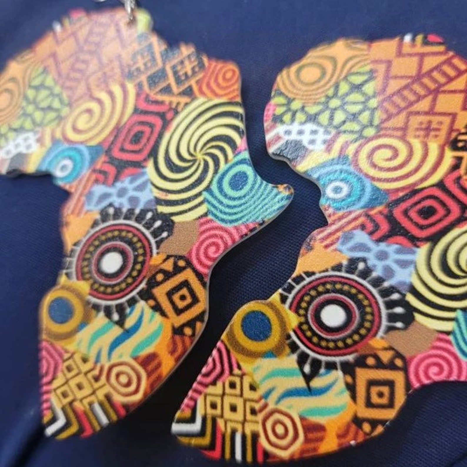 African Wood Earrings for Women/melanin Ethnic Queen Black Girl Magic ...