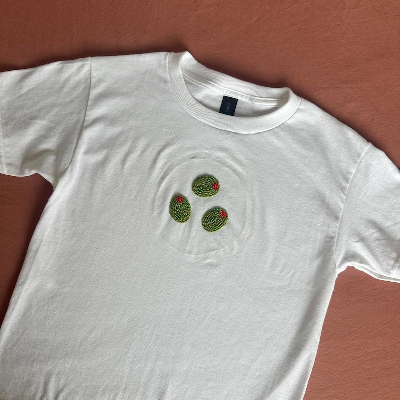 Beaded Olive Baby Tee - Etsy
