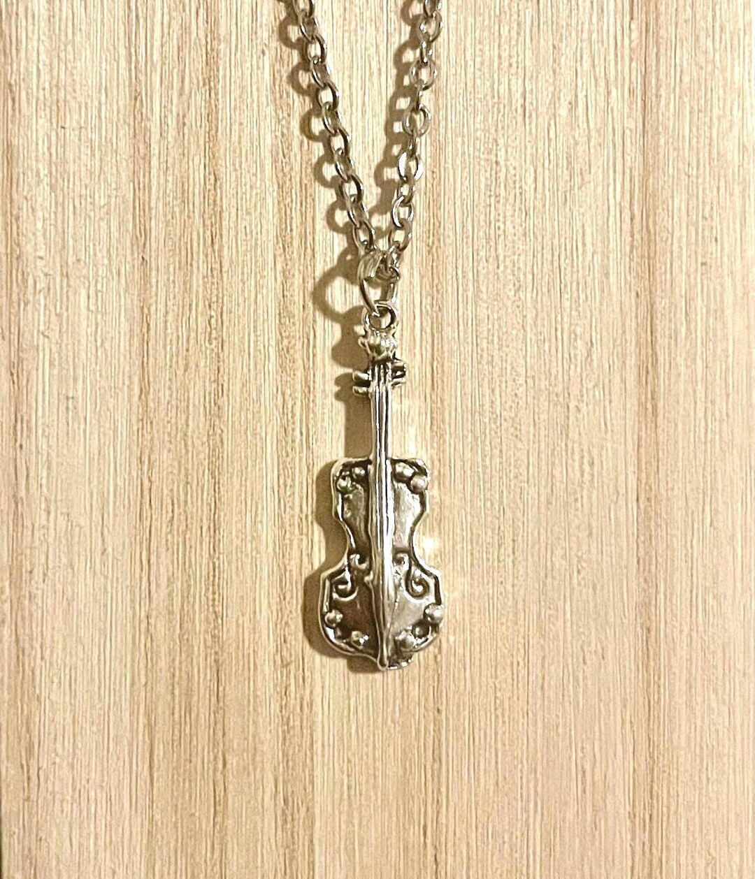 Cello Necklace, Musician Necklace, Music Necklace, Musical Instrument ...