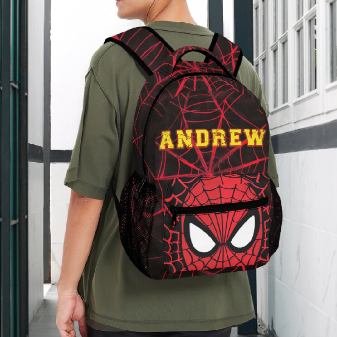 Kids Superhero Custom Name Kids Canvas Backpack, Custom Baby Backpack ...