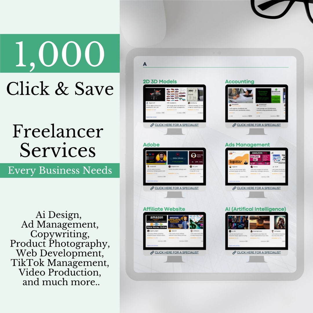 1,000 Click & Save Services Every Business Needs - Etsy