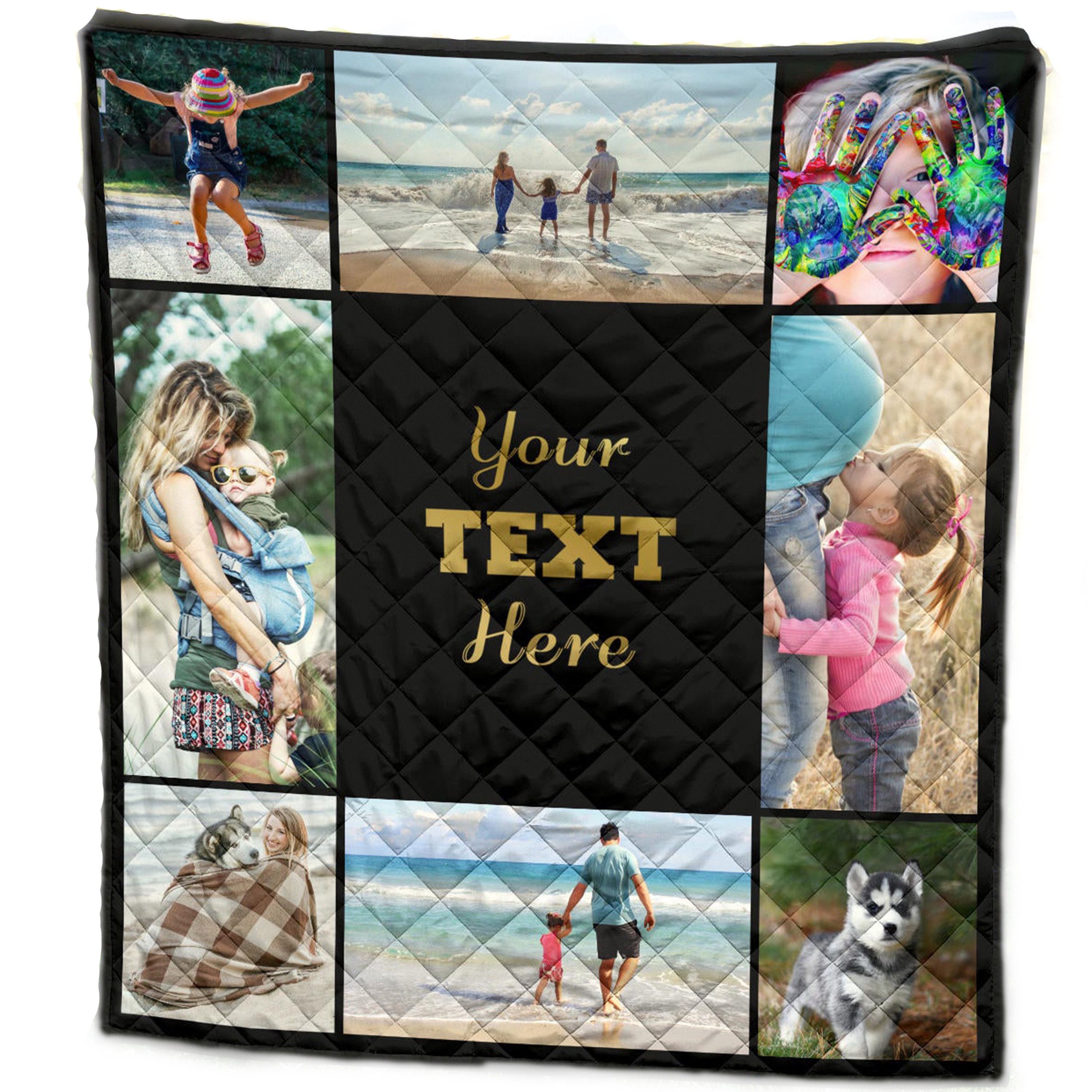 Custom Photo Quilt, Photo Quilt, Memory Quilt,dog Quilt,dog Mom,dog ...