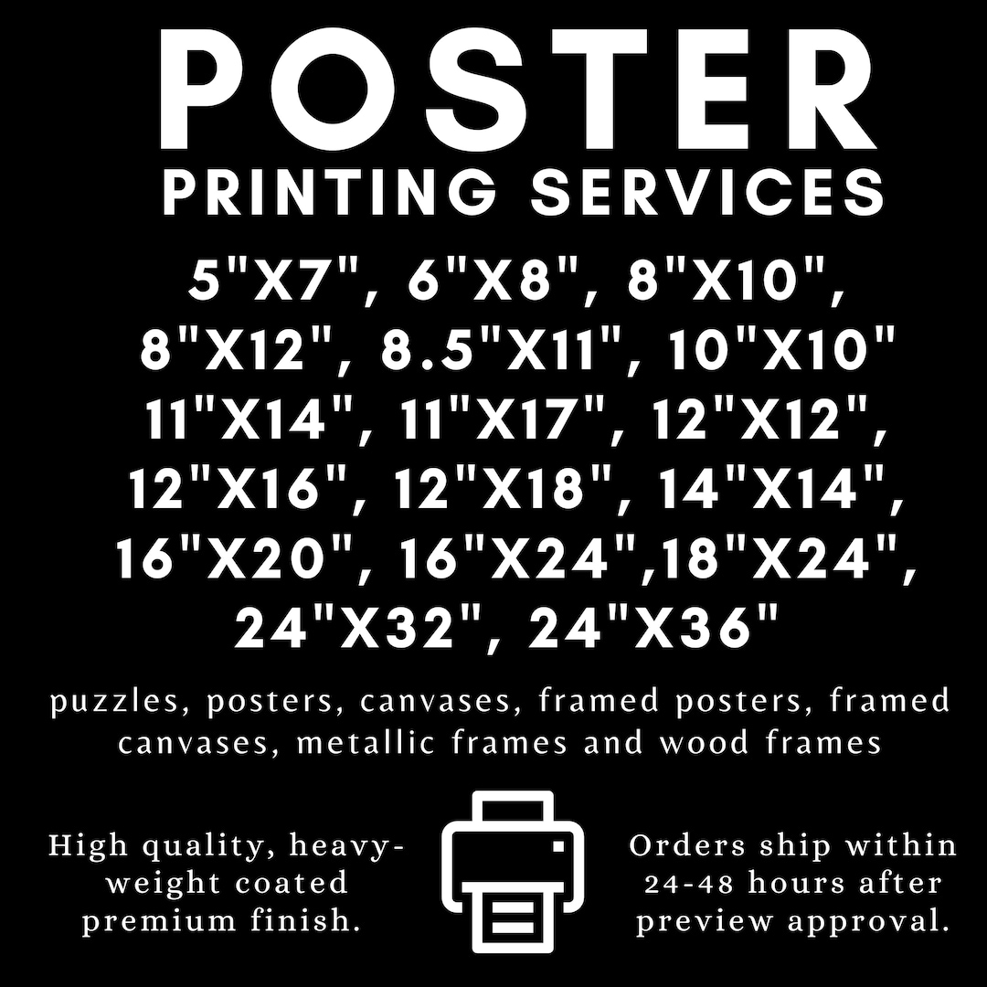 Custom Canvas, Poster, Puzzle, Framed Poster, Custom Printing Services ...