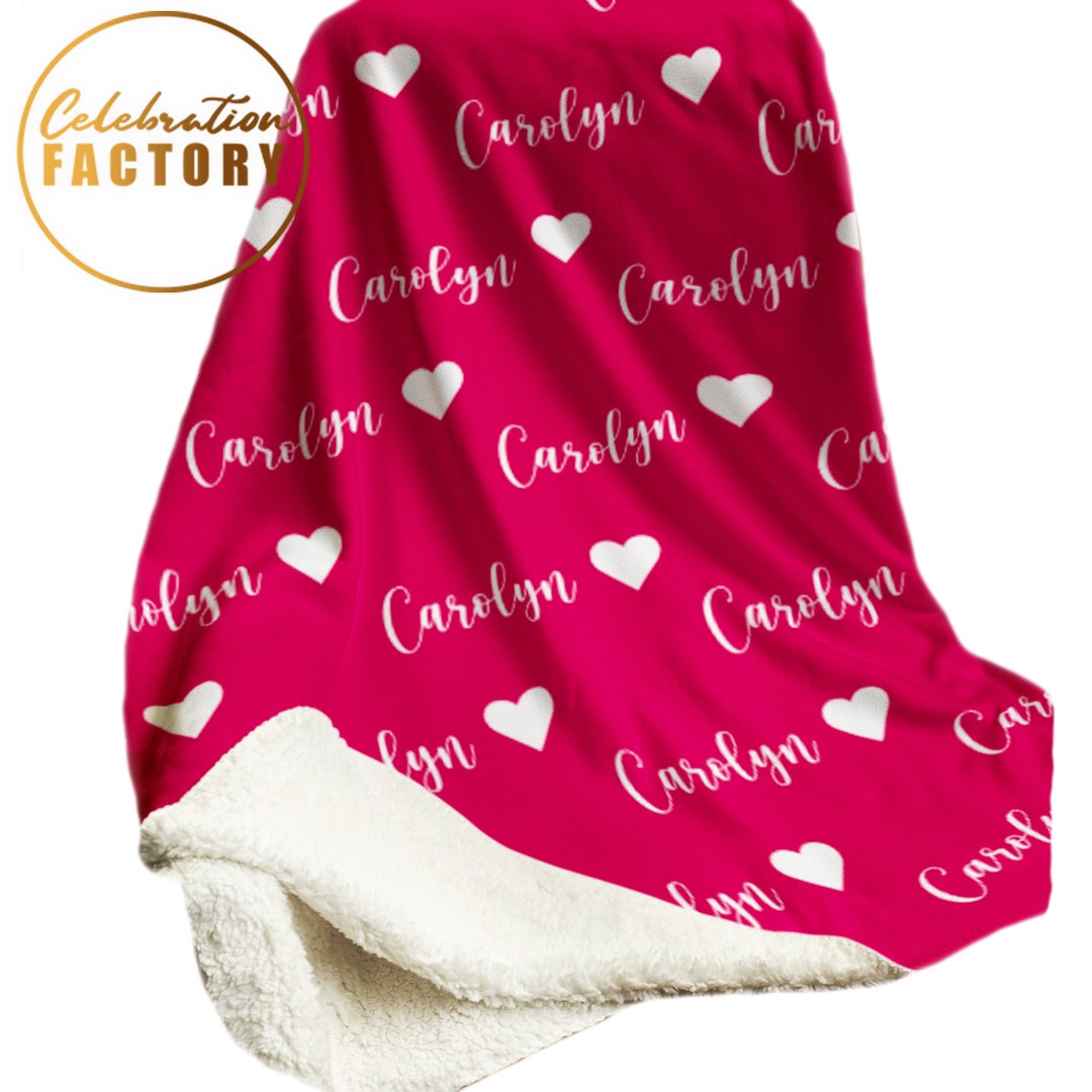 All Colors Personalized Name Custom Blanket for Baby/kids/youth/adult ...