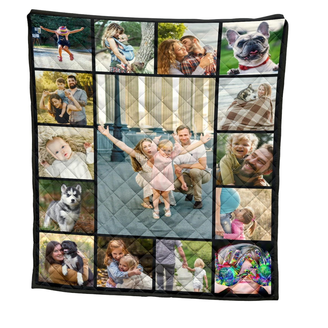 Custom Photo Quilt, Photo Quilt, Memory Quilt,dog Quilt,dog Mom,dog ...