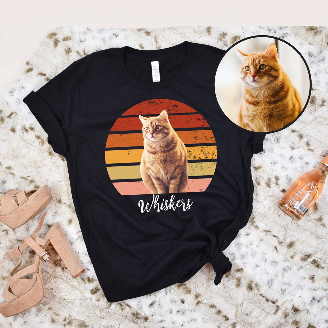 Cat Owner Gift, Custom Cat Vintage Shirt, Custom Cat Shirt, Cat Lover ...