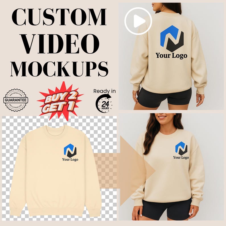 Custom Video Mockup Service | Lifestyle Image and Video | PNG ...
