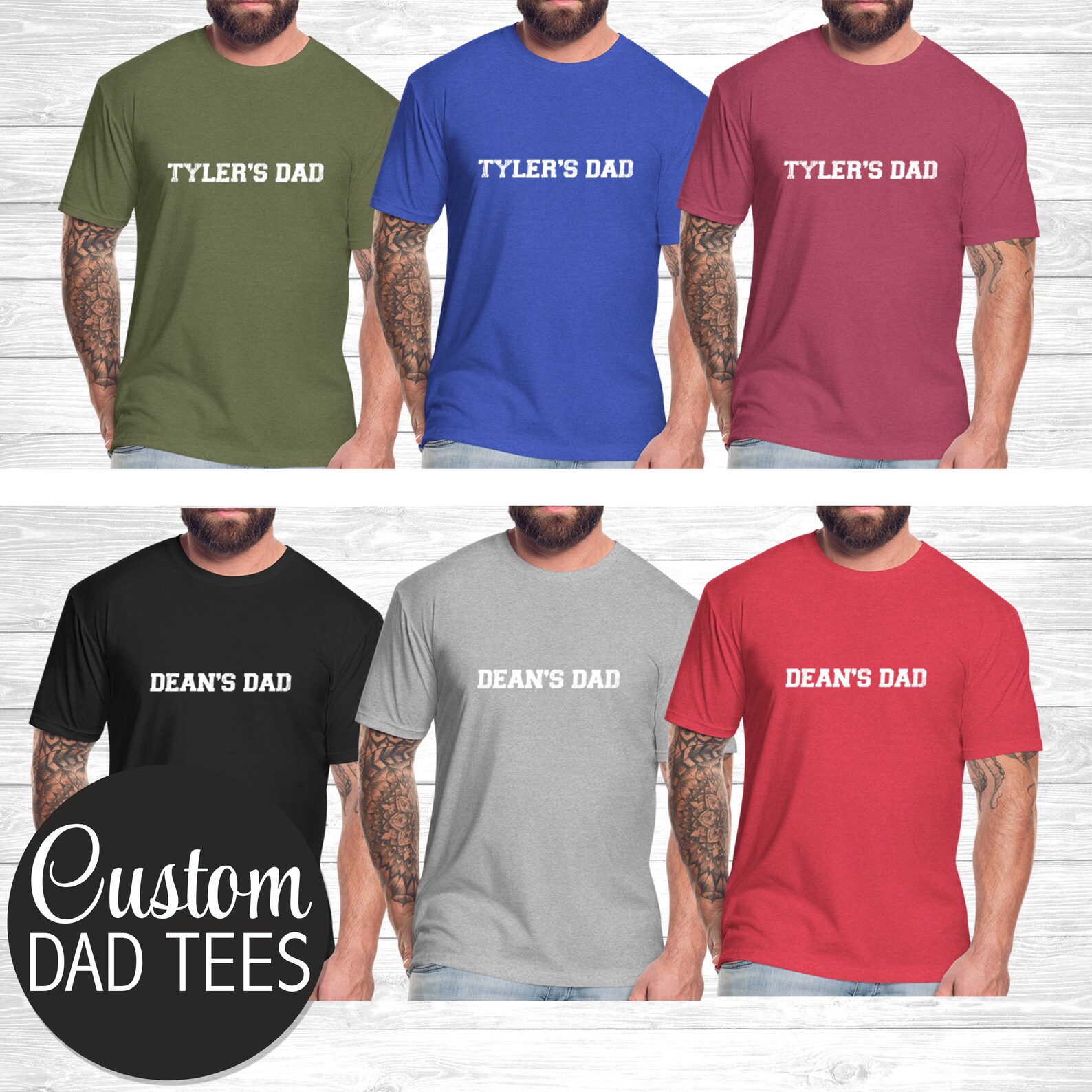 Custom Dad Shirt, Dad Gift, Father's Day, Fathers Day, Daddy,names ...