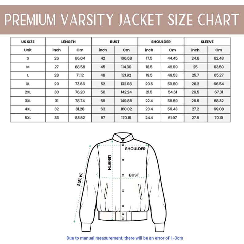 Custom Varsity Jacket - All-season Light Weight, Adult Unisex Bomber ...
