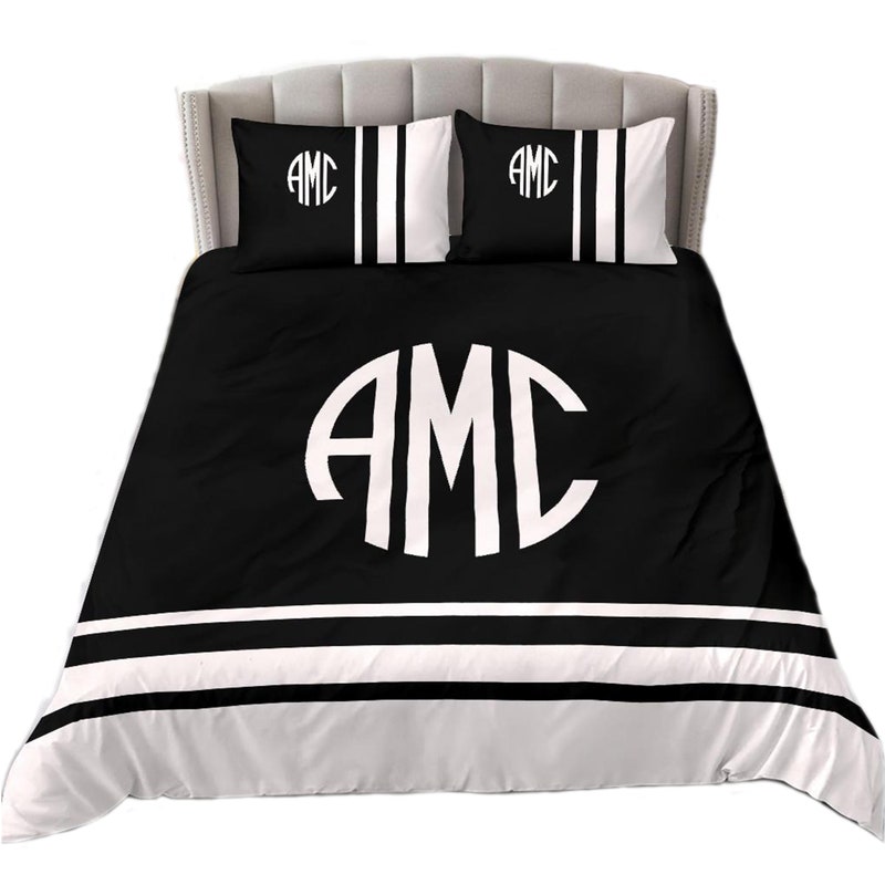 Monogram Bedding - Etsy
