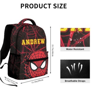 Kids Superhero Custom Name Kids Canvas Backpack, Custom Baby Backpack ...