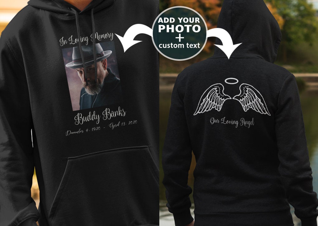 Custom Memorial Hoodie, Memorial Shirts, Memorial Sweatshirt, Memorial ...