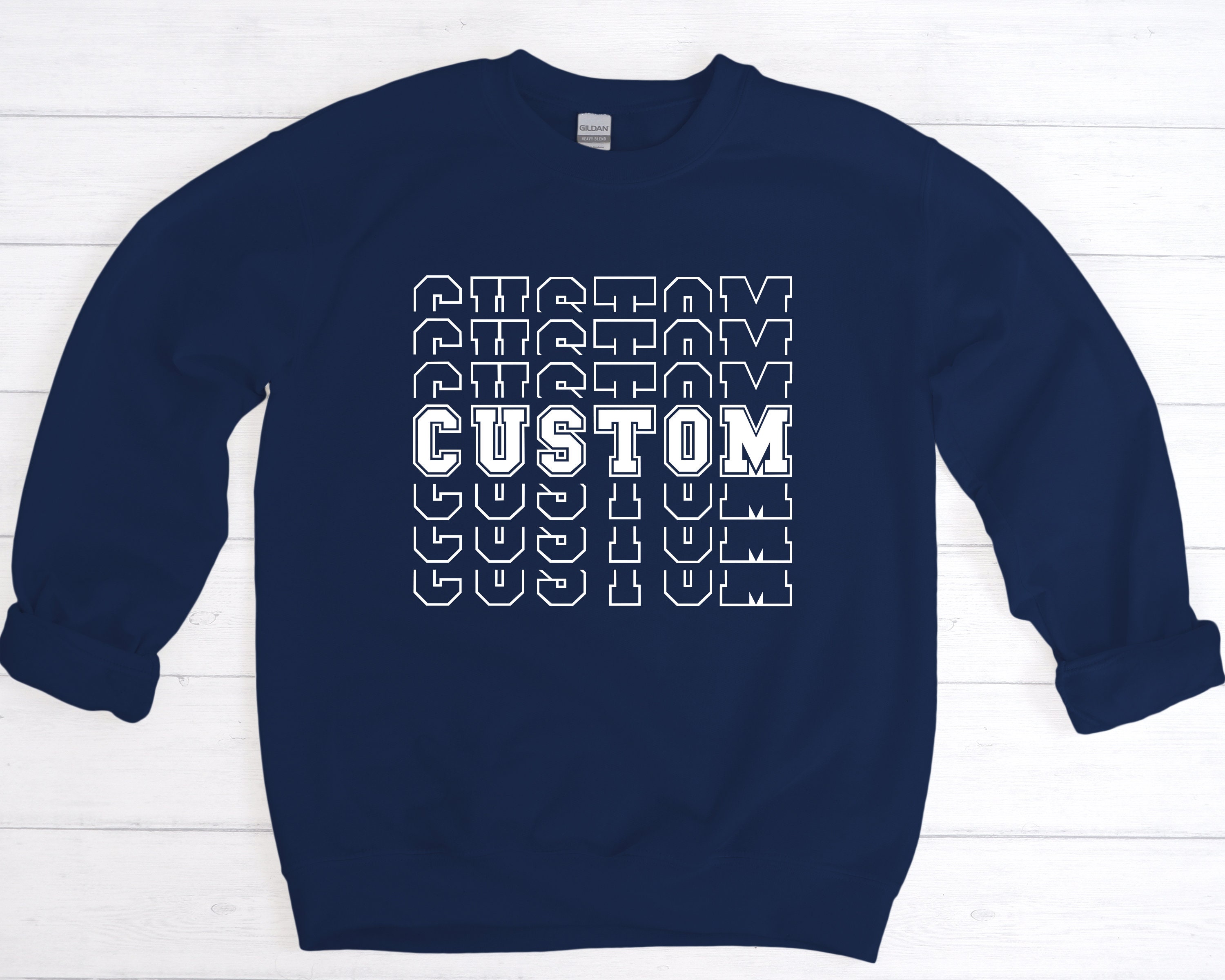 Custom Text Sweater, Custom Text Shirt, Custom Text, Custom Sweater ...