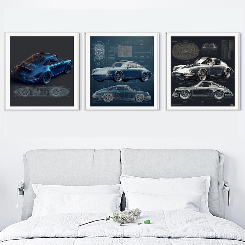 Car Blueprints Poster - Etsy