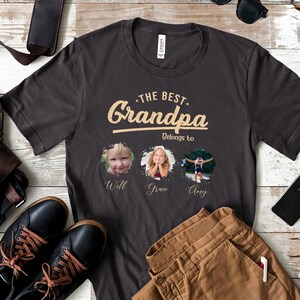 This Grandpa Belongs to Cute Family Personalized T-shirt, Add 1 10 ...