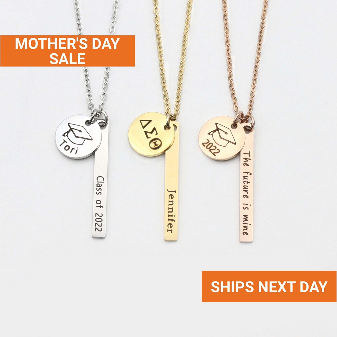 Graduation Necklace Graduation Gift Personalized Jewelry - Etsy