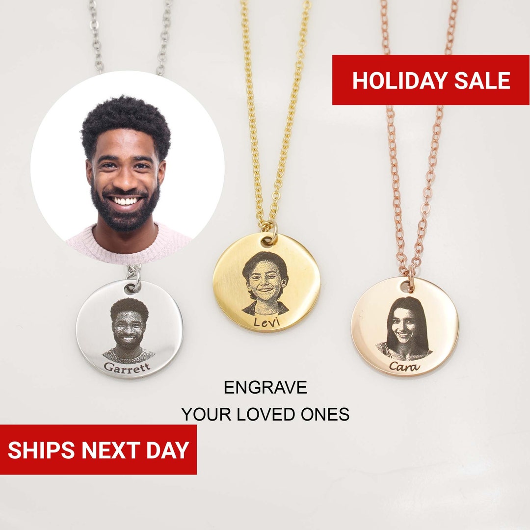 Personalized Photo Necklace, Personalized Jewelry, Portrait Necklace ...