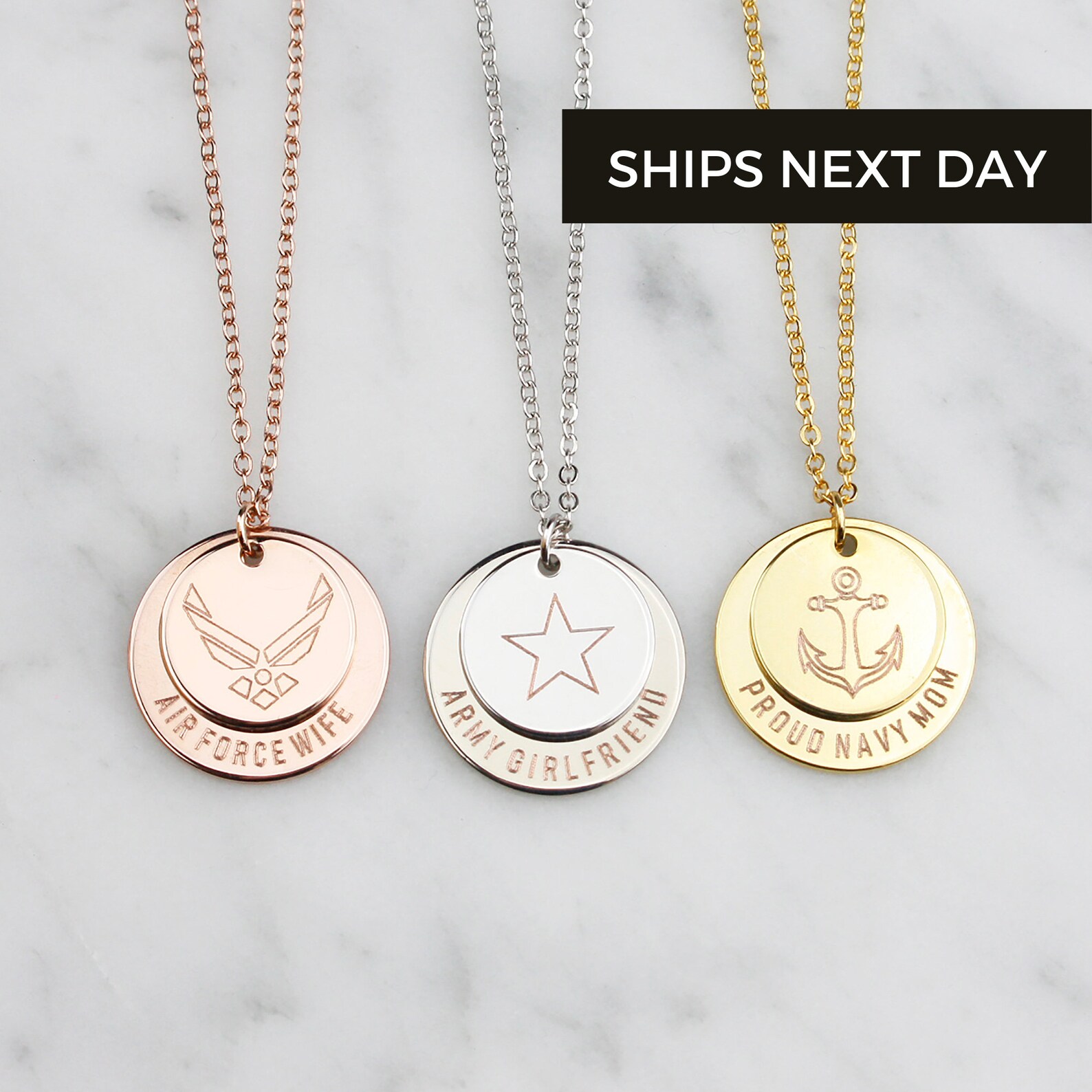 Deployment Necklace Long Distance Necklace Necklace for - Etsy