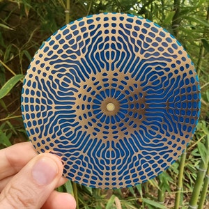 Cymatic Disc 639 Hz Emotions / 2-sided Connection, Gold / Copper ...