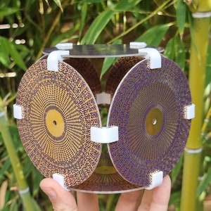 Cube 11 Cm OM Cymatic 528 Hz Copper and Gold-plated Harmonizer ...