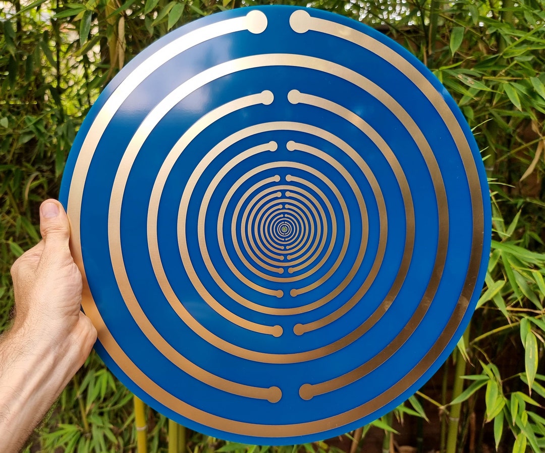 40 Cm Lakhovsky H9+ Double-sided Disc. MWO, Gold-plated Scalar Wave Transmitter - EMF Protection ...