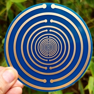 Lakhovsky H9+ Disc / Solar System. Vitality, Gold-plated Scalar Wave ...