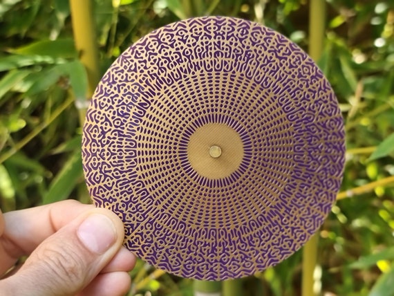 Cymatic Disk 528 Hz Healing Om 2-sided Gold/copper Beeswax - Etsy UK