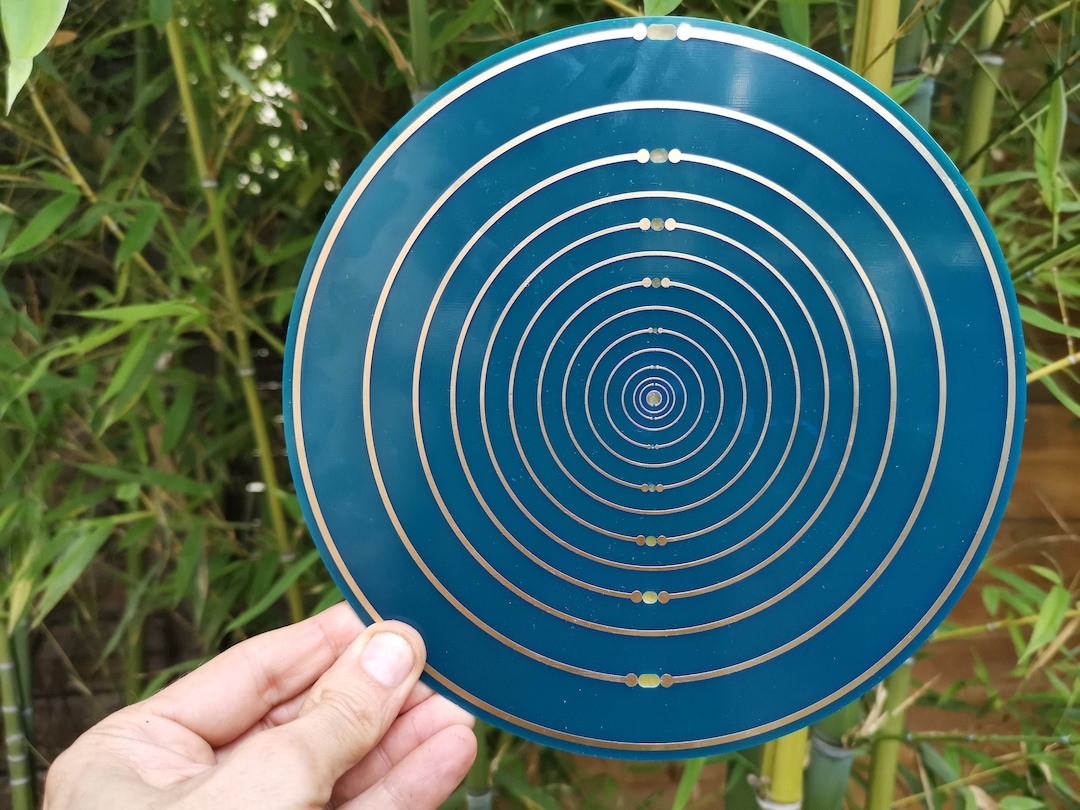 20 Cm Lakhovsky Disc Recto/verso, Gold Plated and Beeswax MWO Tesla ...