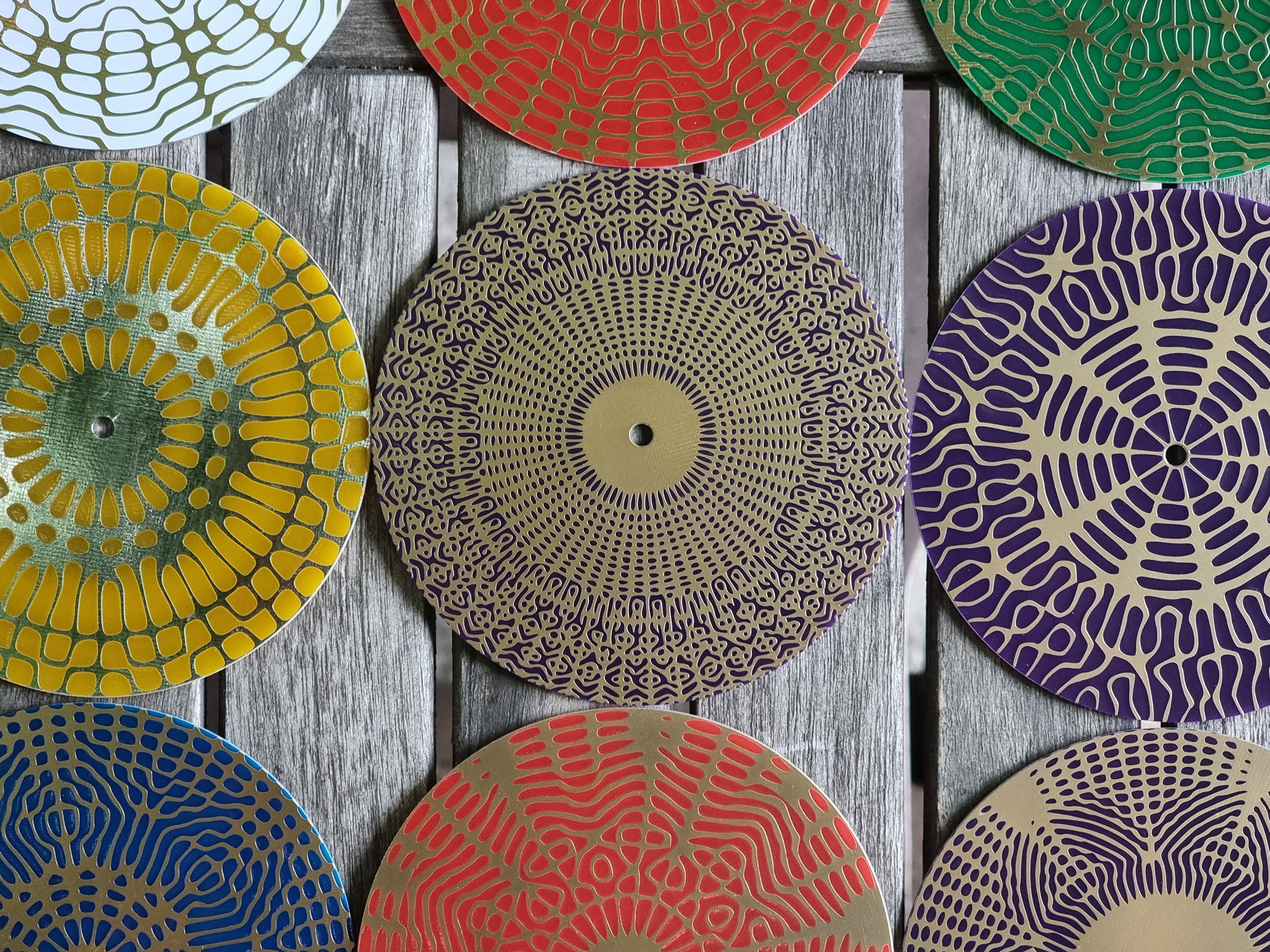 Pack of 9 Cymatic Discs Sacred Frequencies Solfeggio 2 - Etsy UK