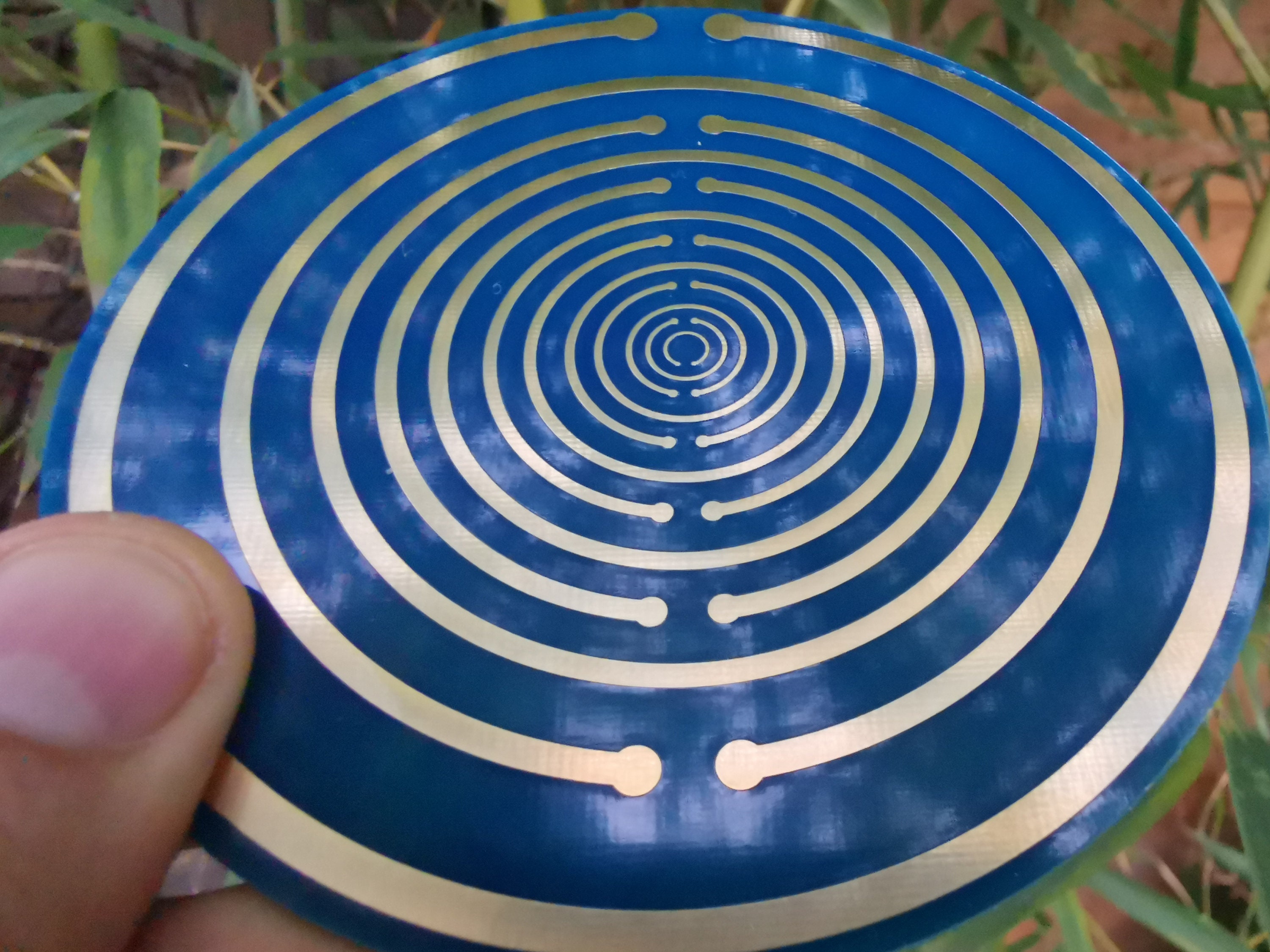 Lakhovsky H9 & Double Spiral Disc Tesla MWO Antenna Gold | Etsy