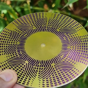 Cymatic Disc 963 Hz Self-control / Spirit - 2 Sides, Gold / Copper ...